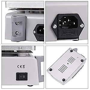 Slendor Magnetic Stirrer Hot Plate Mixer 1000ml Stirring Capacity 5 x 5 inch Max 520°F Hotplate and 100-2000 RPM Stirrer, Stirring Bar & Support Stand Included