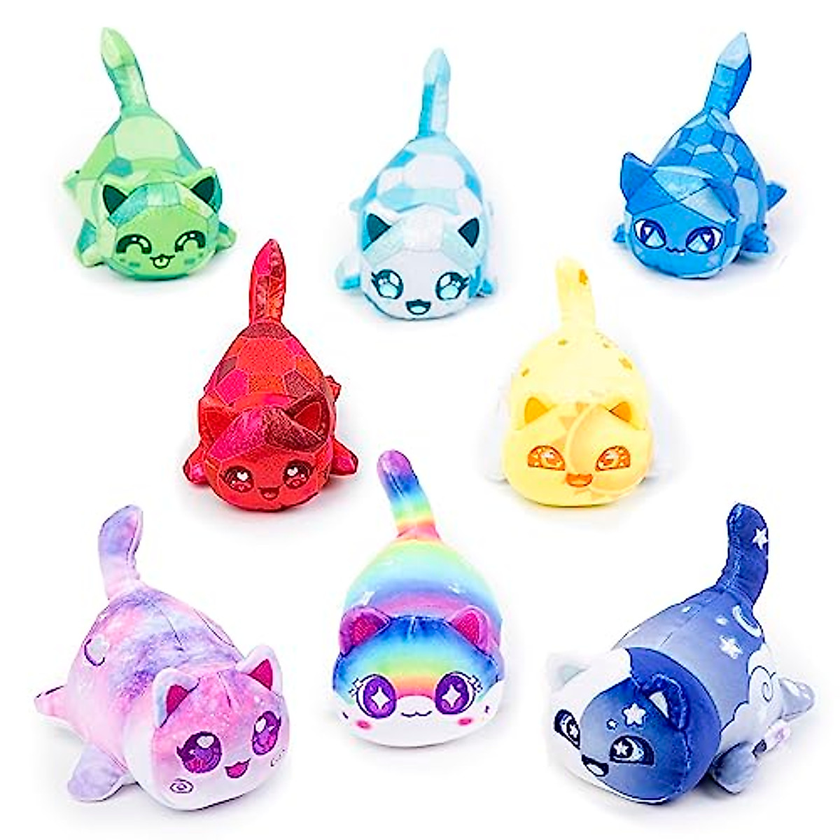 Aphmau Mini Mystery 6" Plush - Celestial Collection - 4 pack; YouTube Gaming Channel, Blind Box, 4 of 8 Unique Possible Unicorn MeeMeows, Official Merch