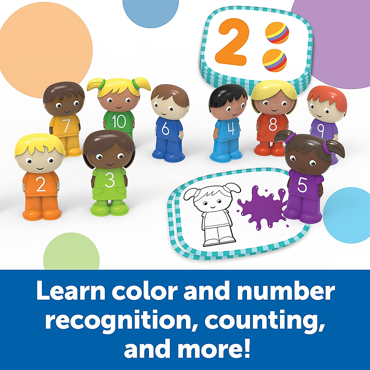 Learning Resources Skill Builders! Toddler 1-10 Counting Kids, Educational Toys, Toddler Activities, Color Teaching Toys, 20 Pieces, Age 2+