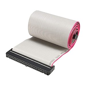 uxcell IDC Gray Wire Flat Ribbon Cable 50 Pins 128cm Length 2.54mm Pitch Type-C