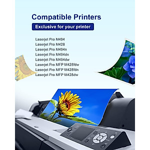INUDIO Compatible Toner Cartridge Replacement for HP 58X CF258X 58A CF258A Toner Cartridge to Use with HP Laserjet Pro M404n M404dn M404dw MFP M428fdw M428dw M428fdn Printer(Black,2 Pack)