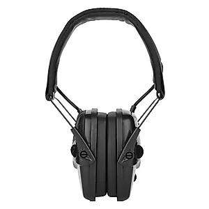 Tosuny Electronic Shooting Earmuff, 22dB Noise Reduction Sport Sound Amplification Ear Defender, Foldable Ear Protection Hunting Earmuff with Microphone, Ideal for Shooters, Hunters(Black)