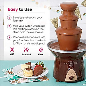 Wilton Chocolate Pro Chocolate Fountain and Fondue Fountain, 4 lb. Capacity