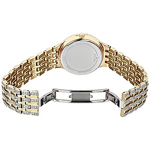 Bulova Men's Crystal Phantom Gold Tone 3-Hand Quartz Stainless Steel Style: 98A229