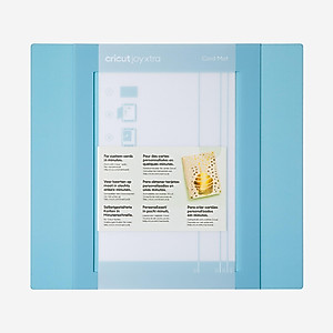 Cricut Joy Xtra Card Mat (4.7 in x 6.6 in) Reusable Card Mat for All Cricut Cards, Crafting Mat with Clear Protective Film, For Quick Crafting Using Cricut Joy Xtra Cutting Machine Blue