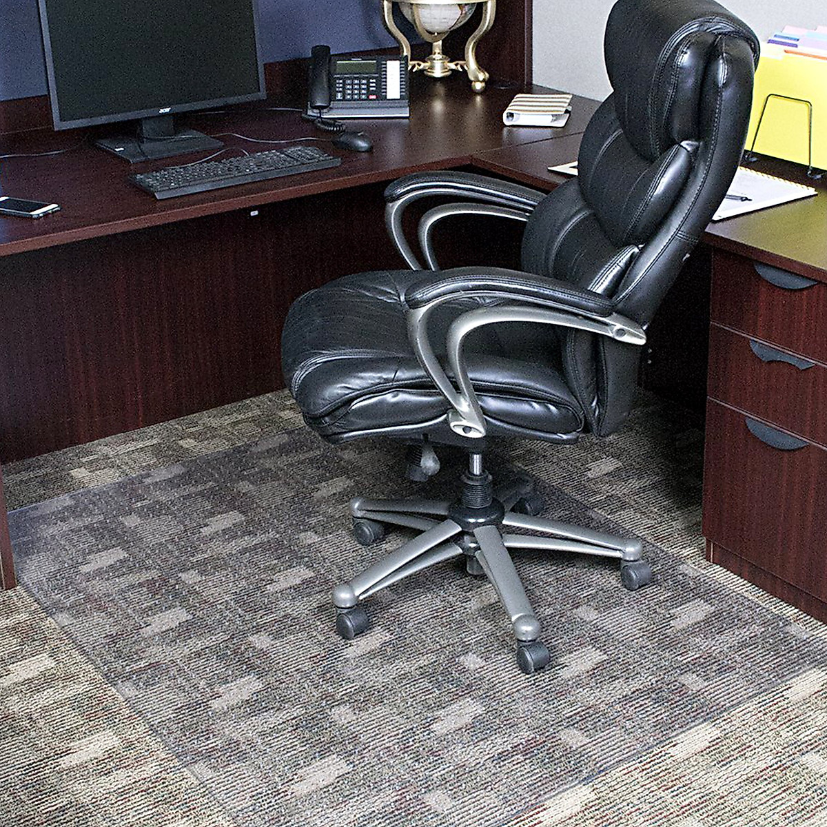 Dimex 46"x 60" Clear Rectangle Office Chair Mat For Low Pile Carpet, Made In The USA, BPA And Phthalate Free, C532003G