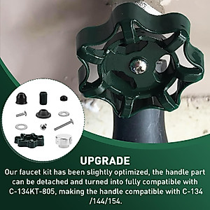 Aulpq C-144KT-807 Outdoor Faucet Repair Kit, for Prier C-144/244 Series Wall Hydrant