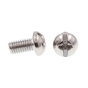 Prime-Line 9004025 Machine Screw, Round Head, Slotted/Phillips Combo, #10-32 X 3/8 in, Grade 18-8 Stainless Steel, Pack of 25