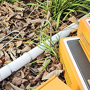 106-Pack Anti-Rust 12 Inch 11 Gauge Round-Top Heavy-Duty U-Shaped Garden Securing Stakes/Spikes/Pins/Pegs