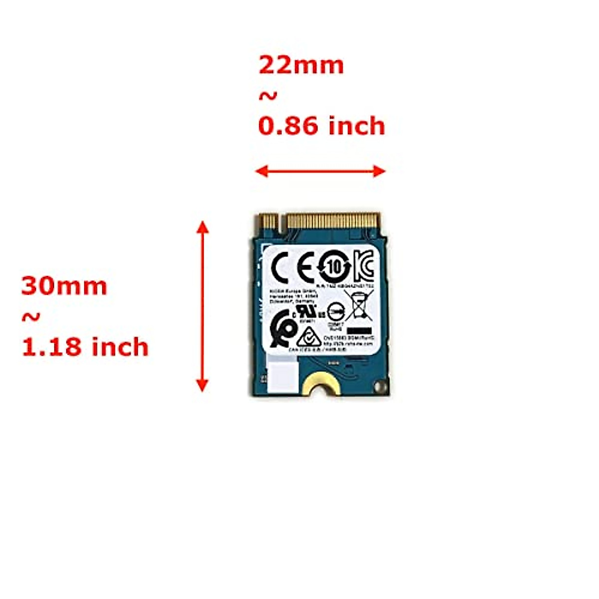Kioxia SSD 1TB BG4 M.2 2230 30mm KBG40ZNS1T02 NVMe PCIe Gen3 x4 Solid State Drive for Dell HP Lenovo Laptop Desktop Ultrabook IoT