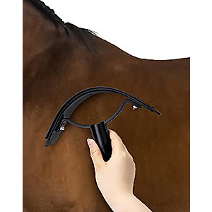 QWORK Sweat Scraper, 2 Pack Horse Supplies Easily Wick Away Water and Sweat Easy to Operate Horse Grooming Supplies