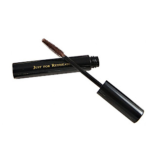 Just for Redheads Spice Supreme Waterproof Mascara - Designed for Redheads, Lengthens and Adds Volume, Great for Blondes, Smudge-Proof, Cruelty Free, Evenly Coats, Warm Cinnamon Tint - Made in the USA