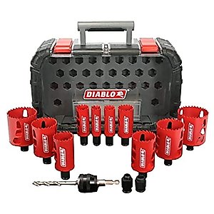 Diablo 14Piece High Performance Hole Saw For Plastic