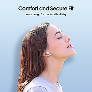 coioc Bluetooth 5.3 Headphones, Wireless Earbuds with LED Digital Display, IPX7 Waterproof, Wireless Earphones Deep Bass, 40H Playtime with Fast Charging Case, Suitable for Sports and Work