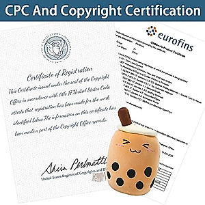 Niuniu 13.7in Squishy Boba Tea Plush Toy - Great Gift for Kids