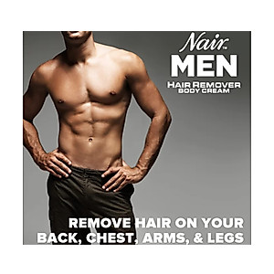 Nair Hair Remover Men Body Cream 13 Ounce Pump (384ml) (6 Pack)
