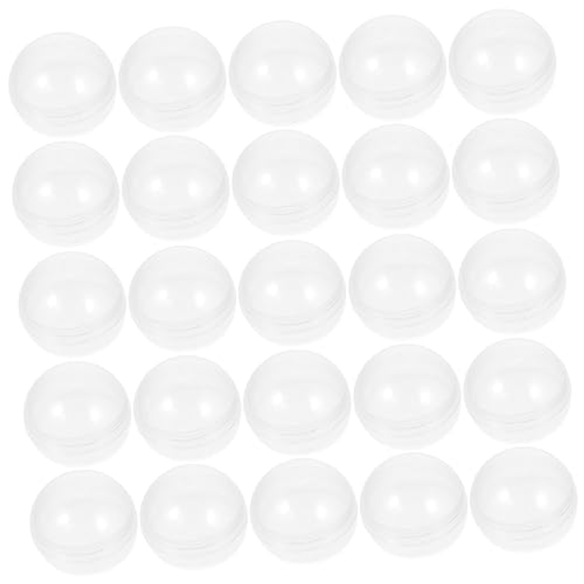 Clear Plastic Hanging Ball 100pcs Transparent Shell Plastic Balls for Baby Mini Gift Boxes Mini Cake Box Gumball Machine for Kids Plastic Decor Vending Machine Stroage Balls Round