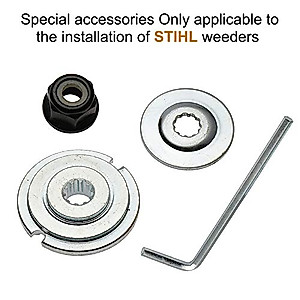 Patioer 2 Pack 9 Inch 20T Chainsaw Tooth Brush Blades for Cutter, Trimmer, Weed Eater, Lawnmower (2 Pack Different Adapter Kit Included)