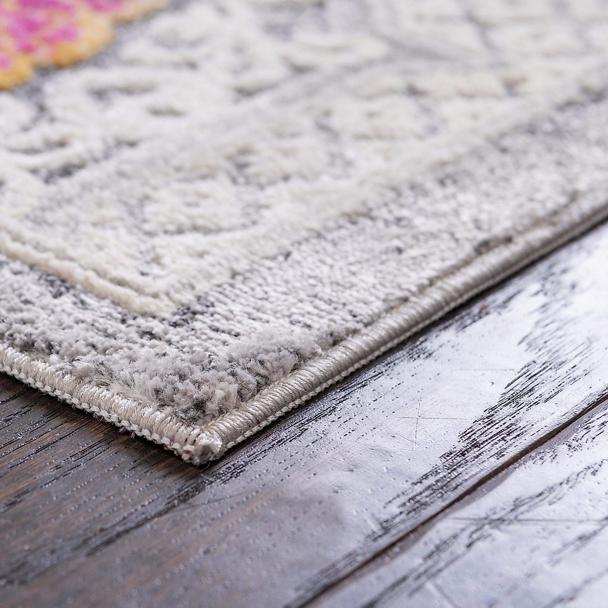 Rugs.com Budapest Collection Area Rug – 8' x 10' Multi Low-Pile Rug Perfect for Living Rooms, Large Dining Rooms, Open Floorplans