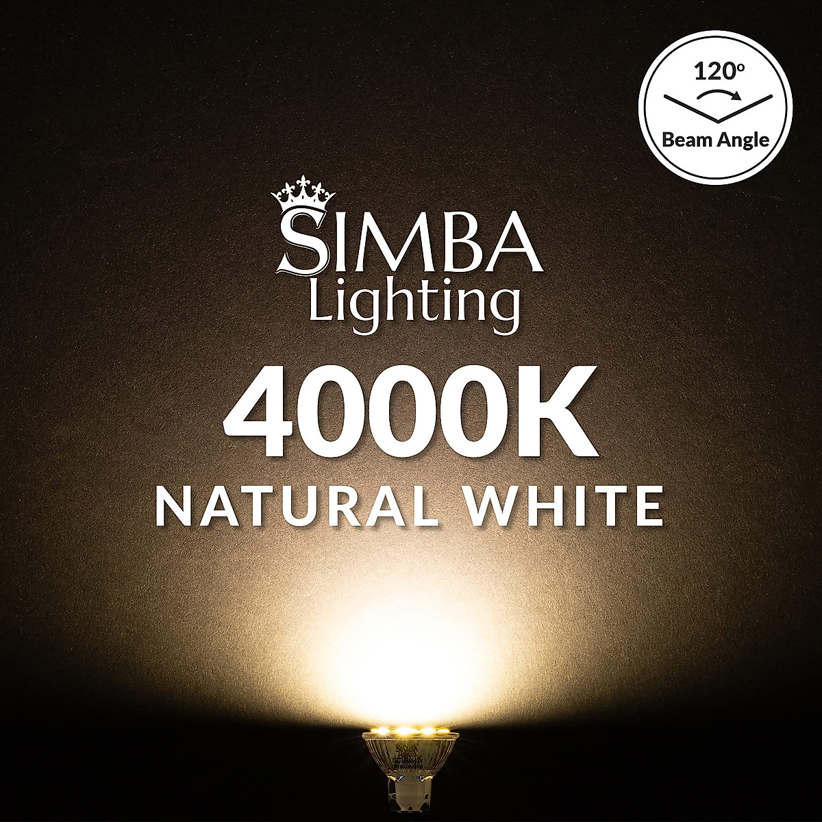 Simba Lighting LED MR11 Flood Light Bulbs (4 Pack) 12V 3W 20W Halogen Replacement 2-Pin 240lm for Landscape, Accent, Track Lights, and Christmas Tree Fiber Optics, GU4 Bi-Pin Base, 4000K Natural White