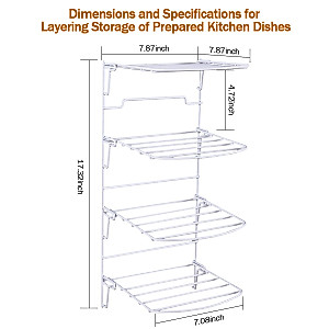 SWRDHJ Kitchen Wall-Mounted Fruit and Vegetable Preparation Tray with Vegetable Stacking Storage Rack, hot Pot Tray Multi-Layer Classification Tray Fruit Preparation Tray Food Vegetable Tray Rack