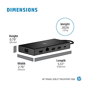HP Travel USB-C Multi-Port Hub (1C1Y5AA#UUF)