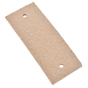 BetterUS 20pcs PU Leather Garment Labels Blank 2 Holes Apparel Accessories DIY Crafts (Brown)