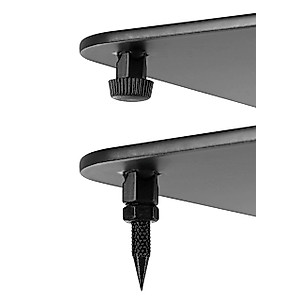 ynVISION.DESIGN Height Adjustable Floor Stands Compatible with Sonos One, One SL, Play:1 | 2 PACK | (BLACK)