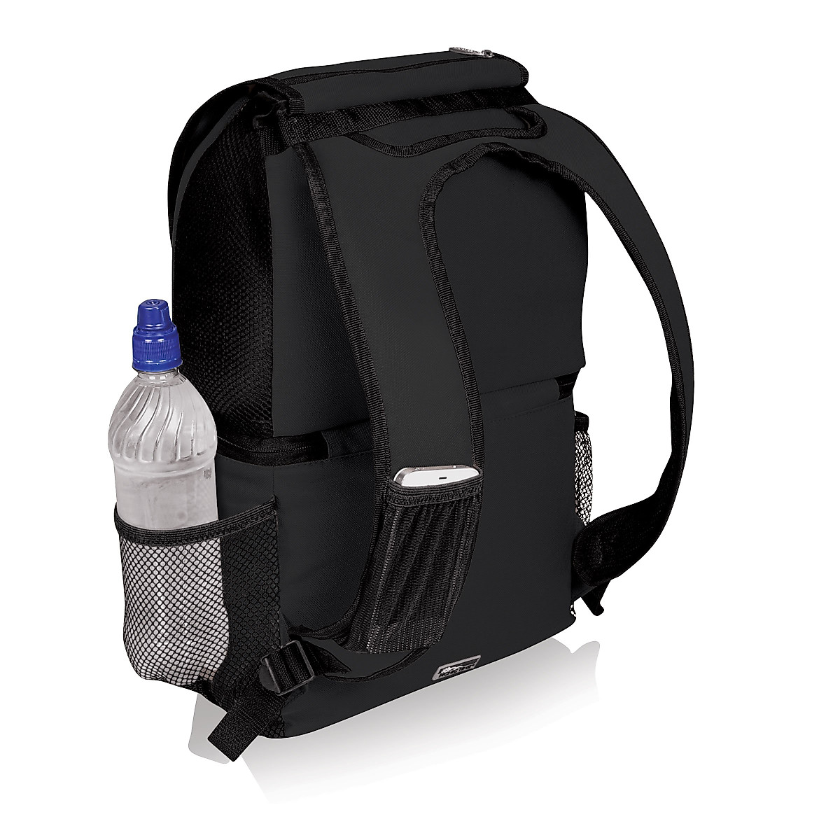 ONIVA - a Picnic Time brand Zuma Backpack Cooler, Soft Cooler Backpack, Lunch Cooler Black 16 x 11 x 3