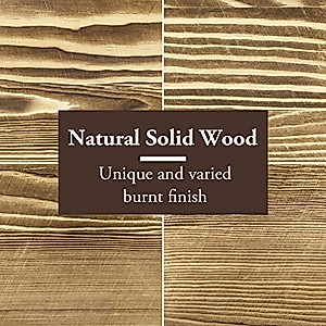 MyGift 4-Bottle Countertop Rustic Brown Wood Wine Rack