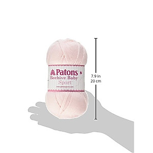 Patons - 24600909420 Beehive Baby Sport Yarn, 3.5 oz, Precious Pink, 1 Ball