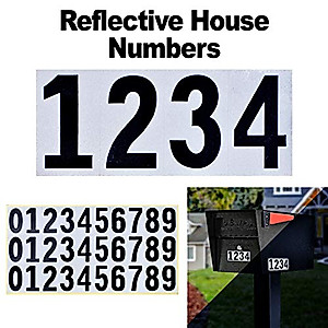 Mail Boss 7500 Mail Manager Pro Curbside Security, Black Locking Mailbox with House Numbers, Mounting Plate and Pull Out Mail Tray