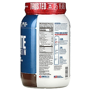 Dymatize Elite Casein Protein Powder, Slow Absorbing with Muscle Building Amino Acids, 100% Micellar Casein, 25g Protein, 5.4g BCAAs & 2.3g Leucine, Helps Overnight Recovery, Rich Chocolate, 2 Pound
