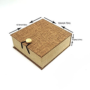 LONMAX Walnut Wood USB Flash Drives 16GB with Cloth Gift Box USB Flash Disk for Gift (16GB, Walnut+Linen)