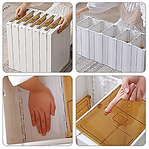 Stymeto Shoe Box Foldable Shoe Organizer Boxes, Installation-free Shoe Storage, Plastic Durable Materials Shoe Holder, Random combinations Shoes Rack(3 Layer)