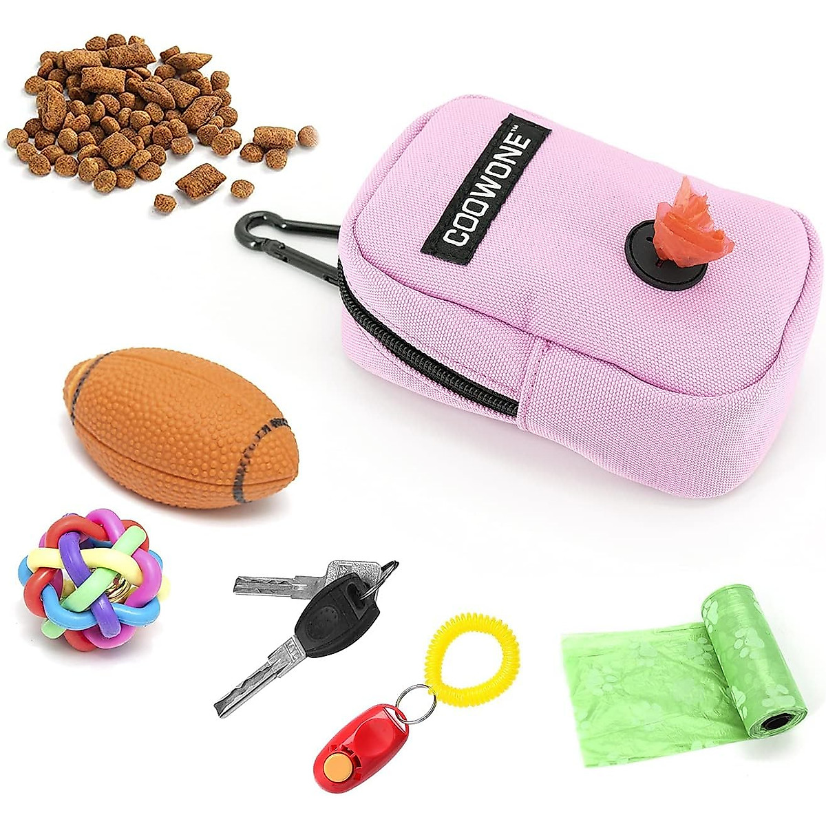 Dog Treat Pouch Dog Poop Bag Holder For Leashes, Pets Snack Container With Inner Mesh Bag, Puppy Supplies Perfect For Training And Walking - Hands Free Dog Waste Bag Dispenser -Dog Travel Accessories