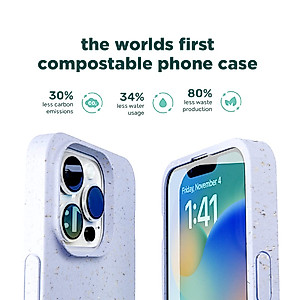 Pela: Phone Case for iPhone 12 Mini - Eco-Friendly - Made from Plants (Slim Cassis)