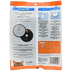 Catit Fresh & Clear Dual Action Cat Water Fountain Replacement Filters, 2-Pack
