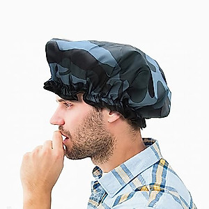 ZKLLGHE Shower Cap for Women Men Shower Hat Waterproof-Double Layer-Reusable Elastic Bath Caps for Boys Girls Hair Cap for Shower