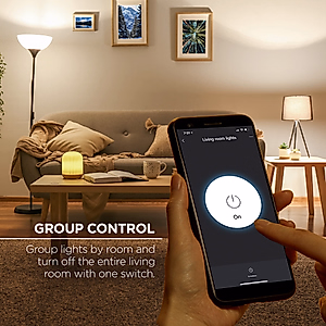 A19 Smart White LED Bulb, 60W, Non-Dimmable, 3-Pack