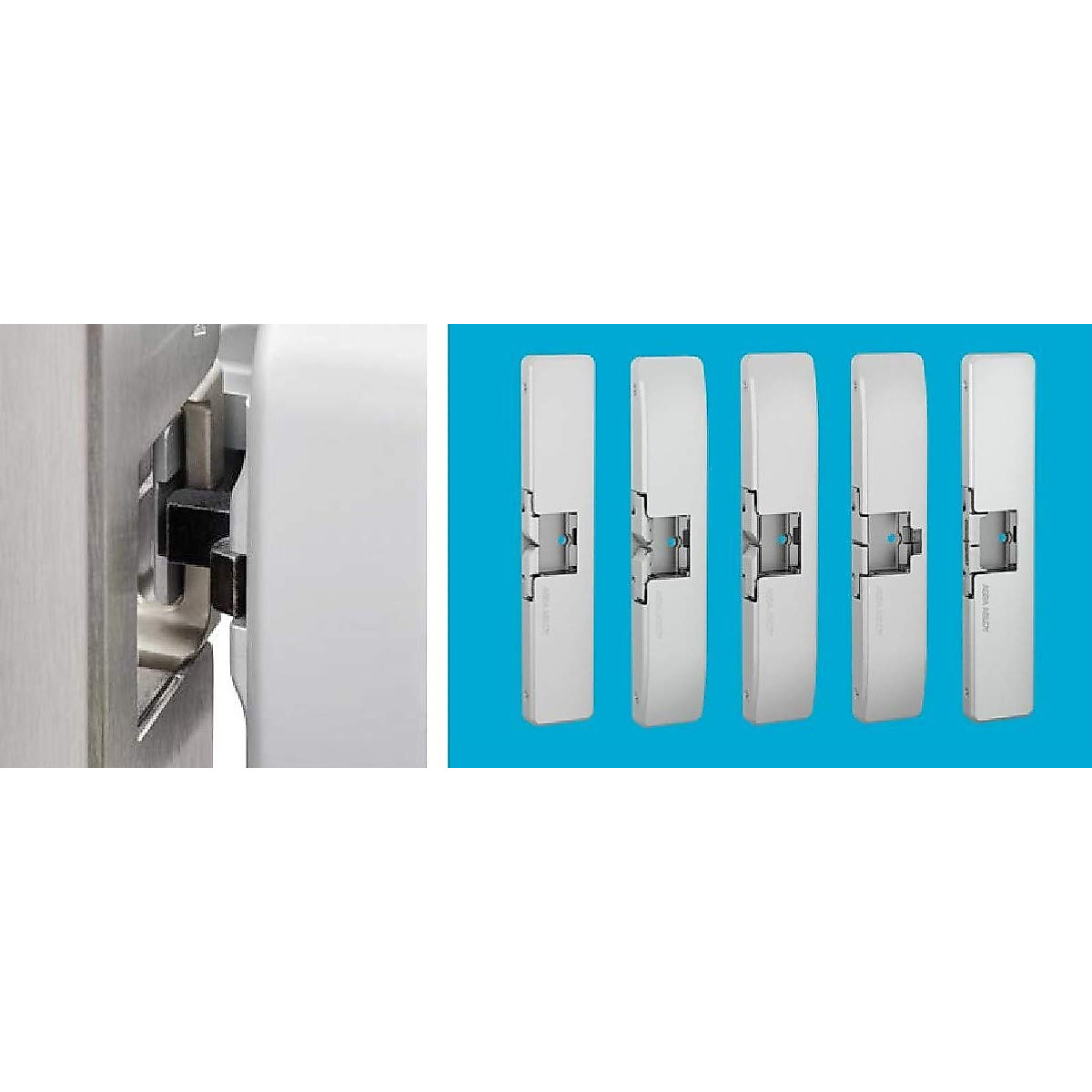 HES 9400 Electric Strike Slim line Surface Mounted Solution Satin Stainless Steel (630) Dual Voltage (12/24 VDC/VAC) ANSI/BHMA A156.31 Grade 1 & UL Certified