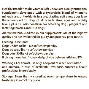 Healthy Breeds Golden Retriever Multivitamin Soft Chew for Dogs 180 Count