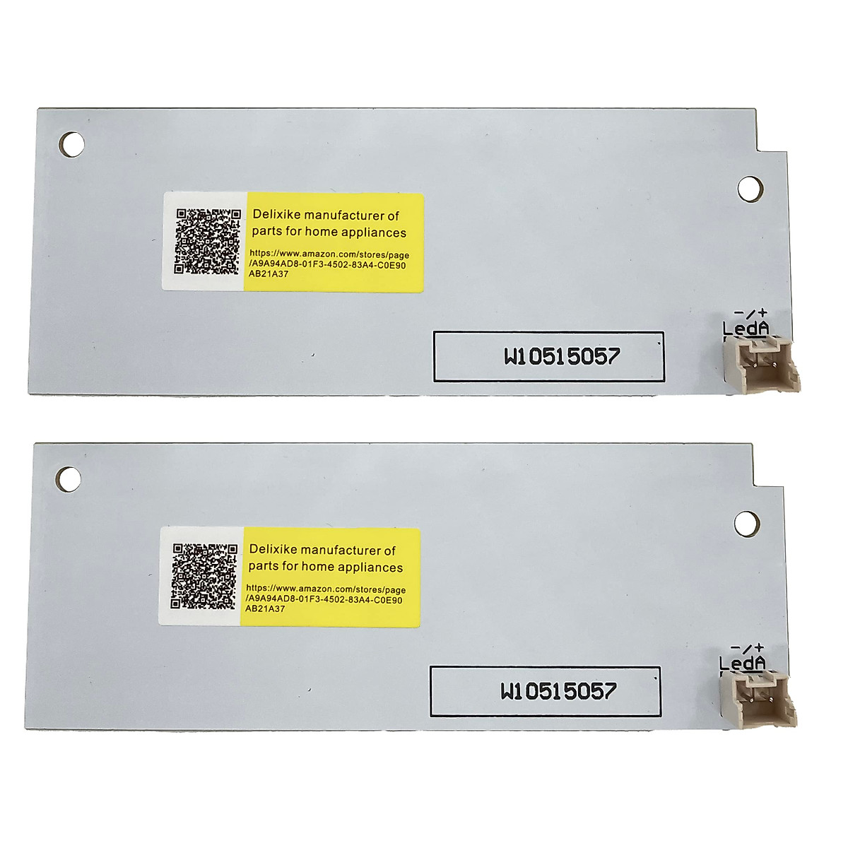 2PK W10515057 Compatible with Whirlpool Kenmore and Refrigerators LED Light White Light WPW10515057 W10398007 (Note: No Plastic Case, Only PCB Board)