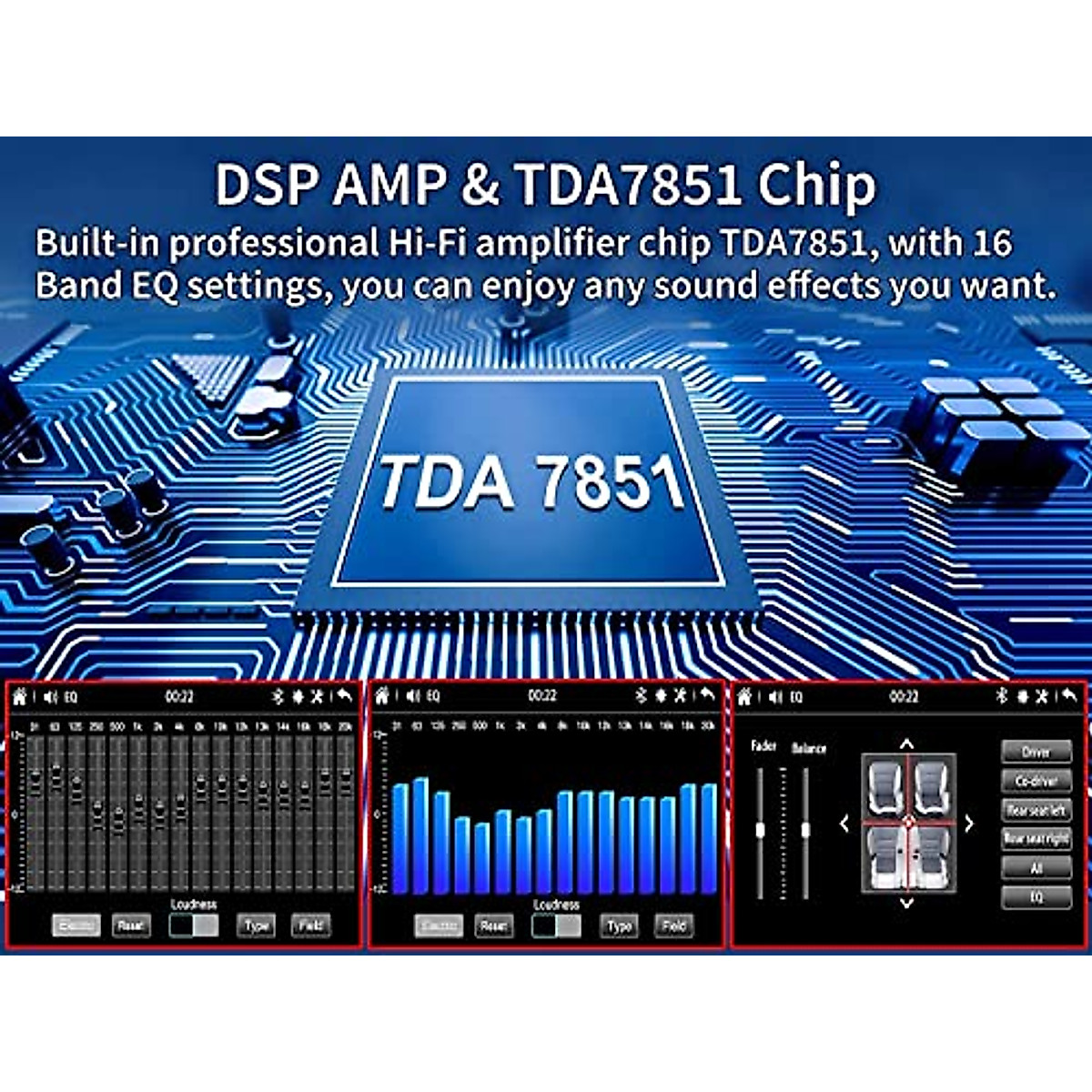 Double Din Car Stereo Compatible with Apple Carplay, 7 Inch Full HD Capacitive Touchscreen - Bluetooth, Mirror Link, Backup Camera, Steering Wheel, Subwoofer, USB/SD Port, A/V Input, FM/AM Car Radio