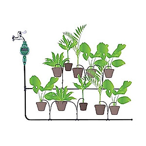 Koleso 6m 8/11 4/7mm Hose Timer Automatic Drip Irrigation System Balcony Greenhouse Watering Kits For 12 Bonsai Flower Pots Irrigation