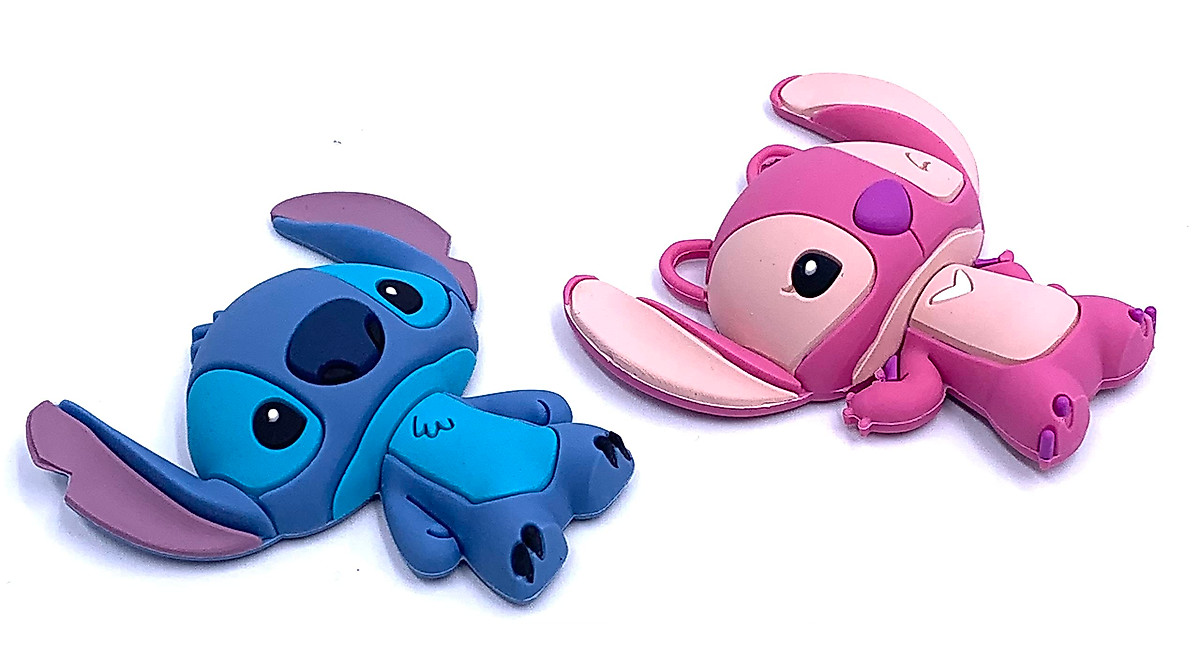 Disney Stitch & Angel 3D Foam Magnet Set – Fun Refrigerator Magnets