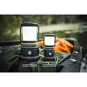 Streamlight 44941 Siege 200-Lumen Ultra-Compact AA Alkaline Outdoor Hand Lantern/Flashlight, Coyote