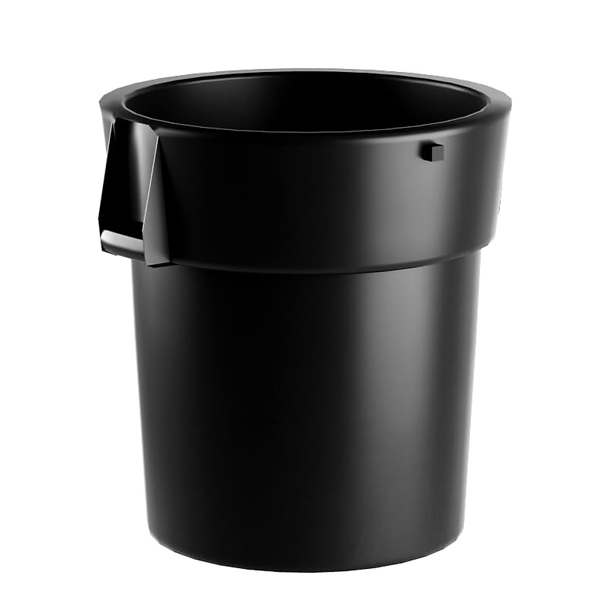 PRO&Family 80 Qt. / 20 Gallon / 75 Liters Black Round Commercial Trash Can/Ingredient Bin, Multi-Color, Acrylic