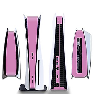 IFEEHE Side Protective Film Sticker PS5 Disk Edition Skin Sticker Decal Cover for PS5 Console (Pink)
