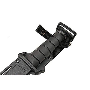 KA-BAR #1213 Black Straight Edge Knife / Hard Sheath